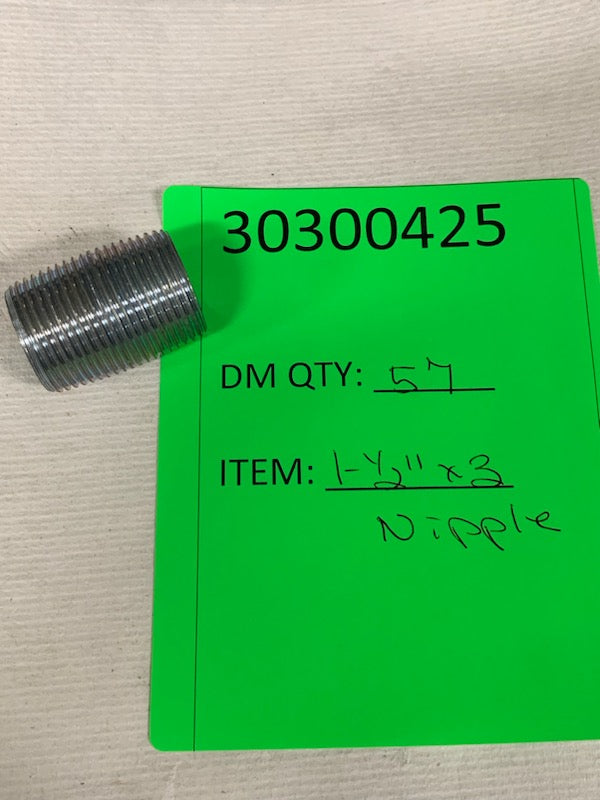 1 1 2 X 3 Nipple