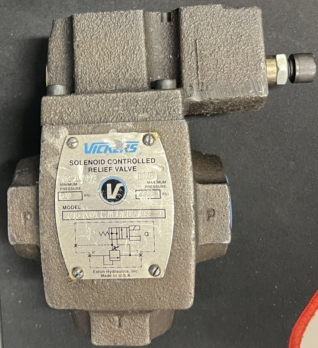 Vickers CT5-060A-C-MFW-B5-100 Controlled Relief Valve – flyoffthetruck.com