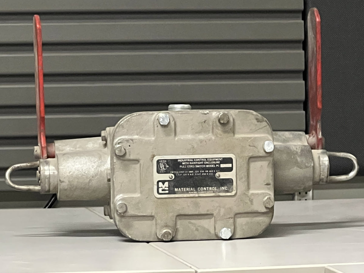 Material Control Inc, PC D45 Pull Cord Switch 20 AMP, 480 VAC. 1 HP ...